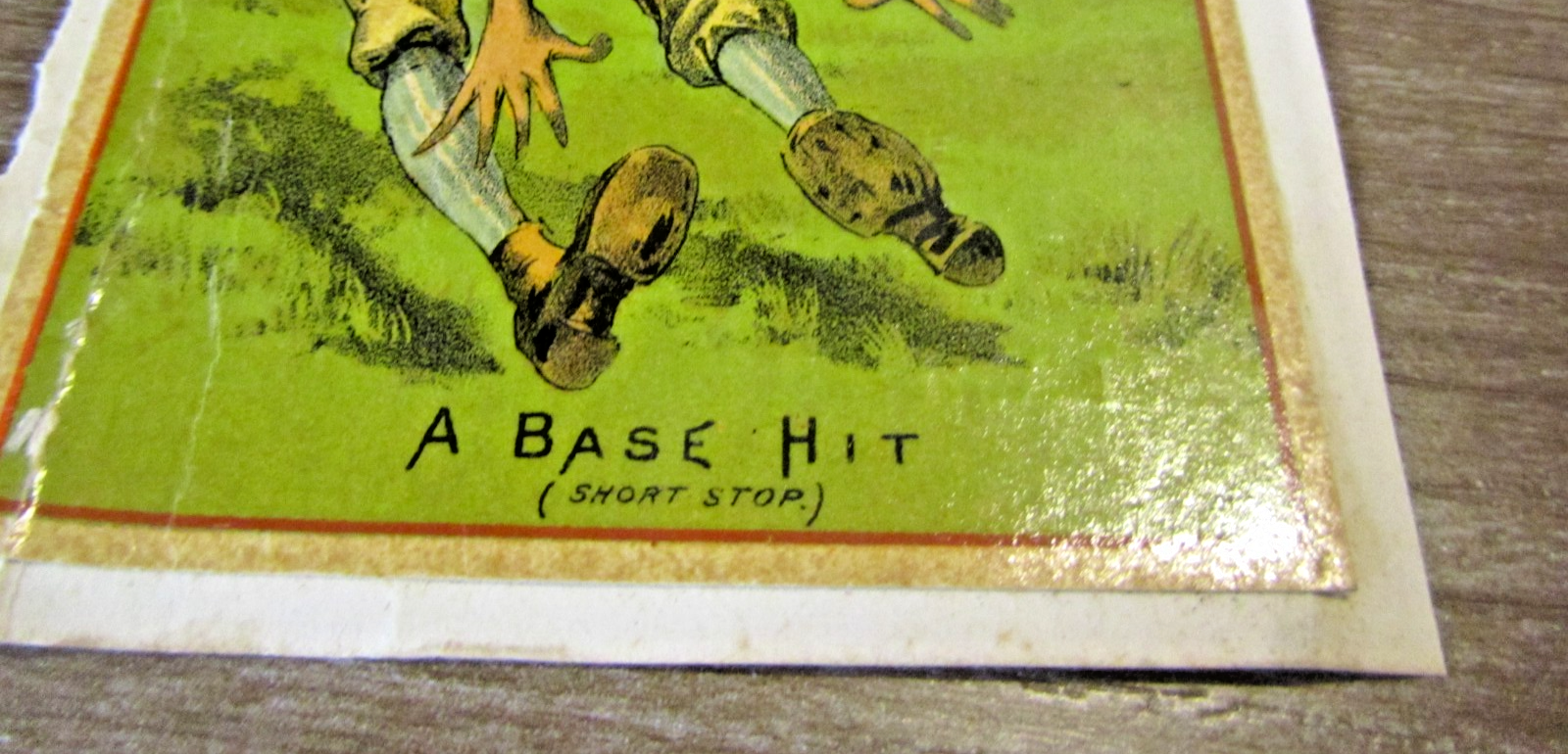 Antique A Base Hit Shortstop Baseball Player Victorian Trade Card ...