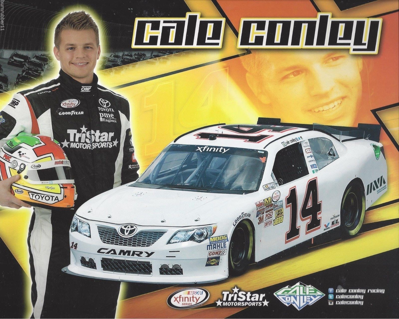 2015 CALE CONLEY TRISTAR MOTORSPORTS TOYOTA CAMRY #14 NASCAR XFINITY ...
