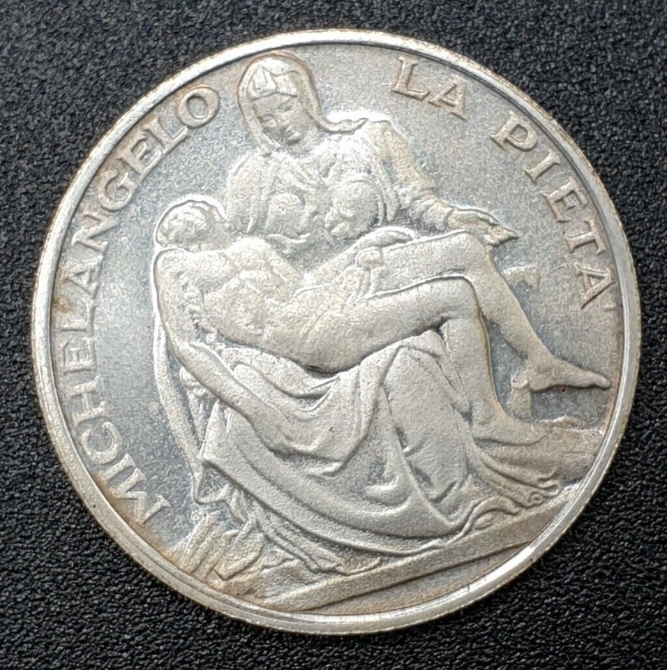 Vatican City Token Paul Pavlvs VI - La Pietà Silver Medal - XF ...