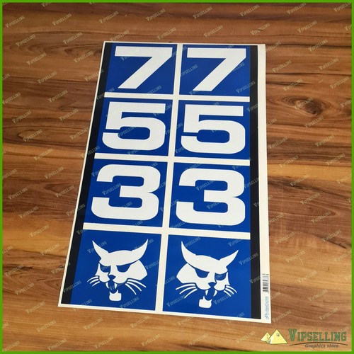 BOBCAT 753 SKID STEER Loader Main Side Laminated Decals Stickers New ...