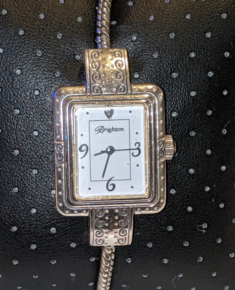 Brighton Cherry Hill Women's Watch Silver Plated Toggle Clasp Add-A ...