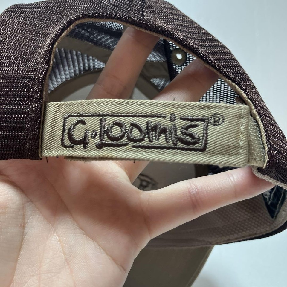 G.Loomis Skull Fish Logo Cap Hat Black Vintage Japan Rare Light Stain ...