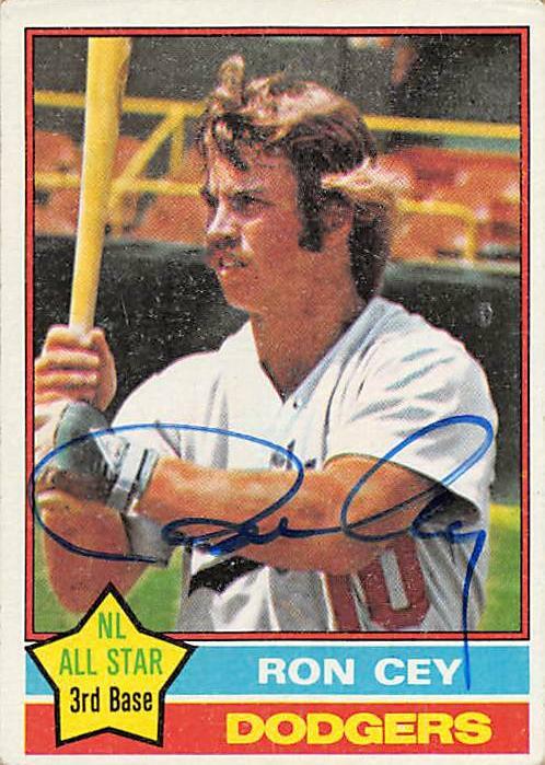 Ron Cey autographed Baseball Card (Los Angeles Dodgers) 1976 Topps #370 ...