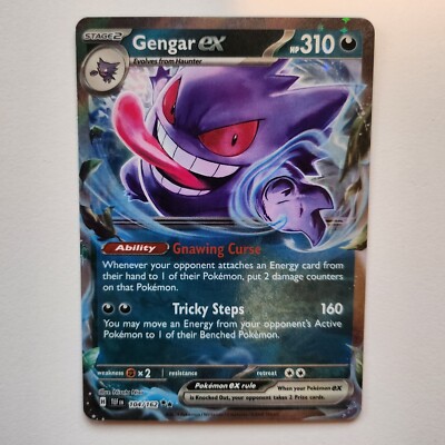 Gengar EX 104/162 Full Art Temporal Forces Pokemon TCG NM | eBay