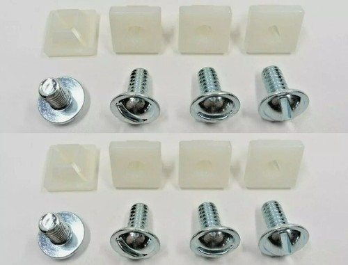 (16pc) LICENSE PLATE SCREWS & NUTS FOR GM CHEVY OLDS PONTIAC BUICK ...