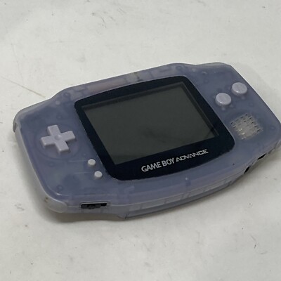 Nintendo Game Boy Advance AGB-001 Glacier GBA Handheld VGC Play TESTED ...