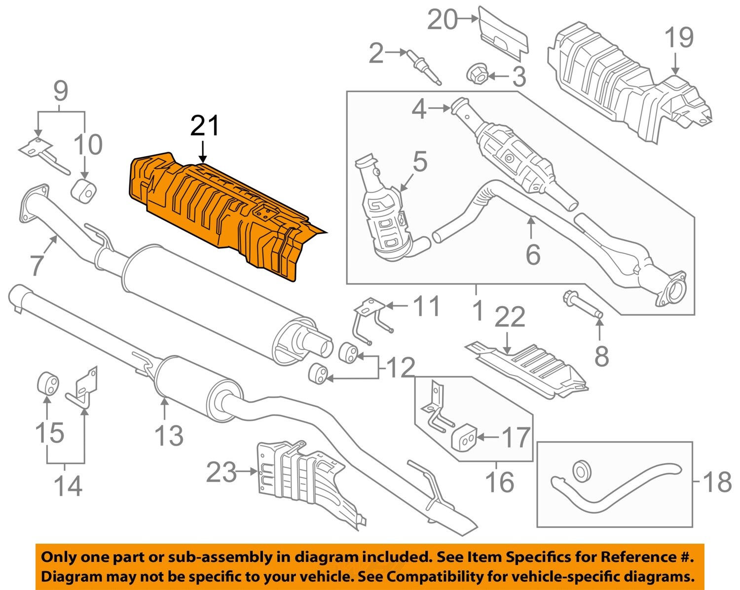 Genuine Ford Muffler Shield Ck4z-5k286-b for sale online | eBay