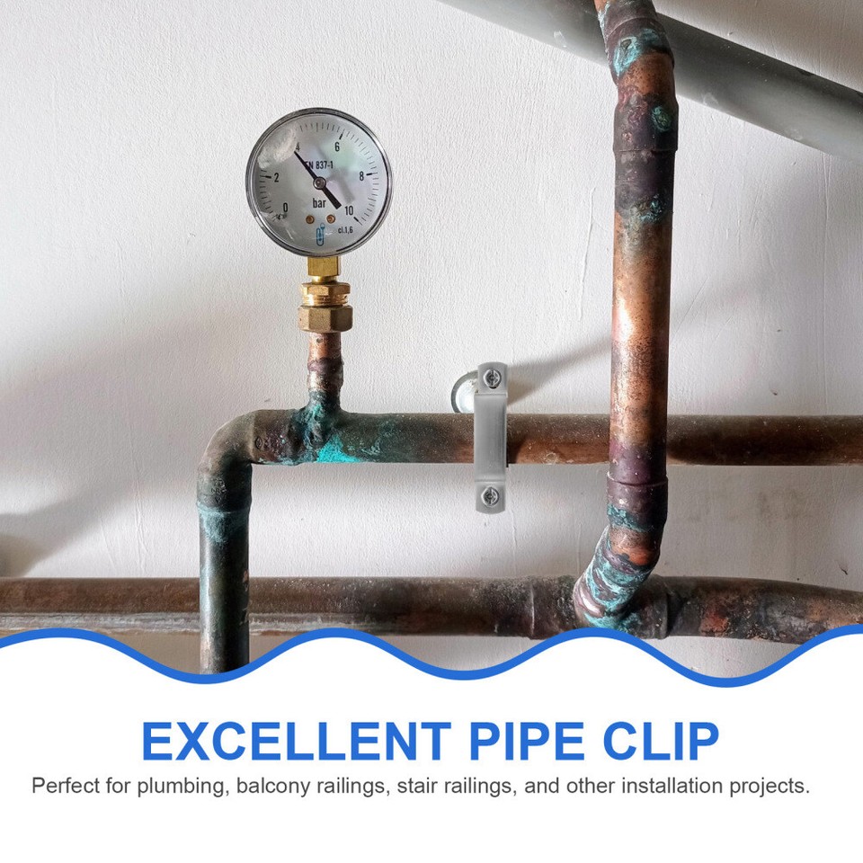 4PCS Pipe Clamp Square Tube Clamp Bracket 2x2 Inch Pipe Support Base ...