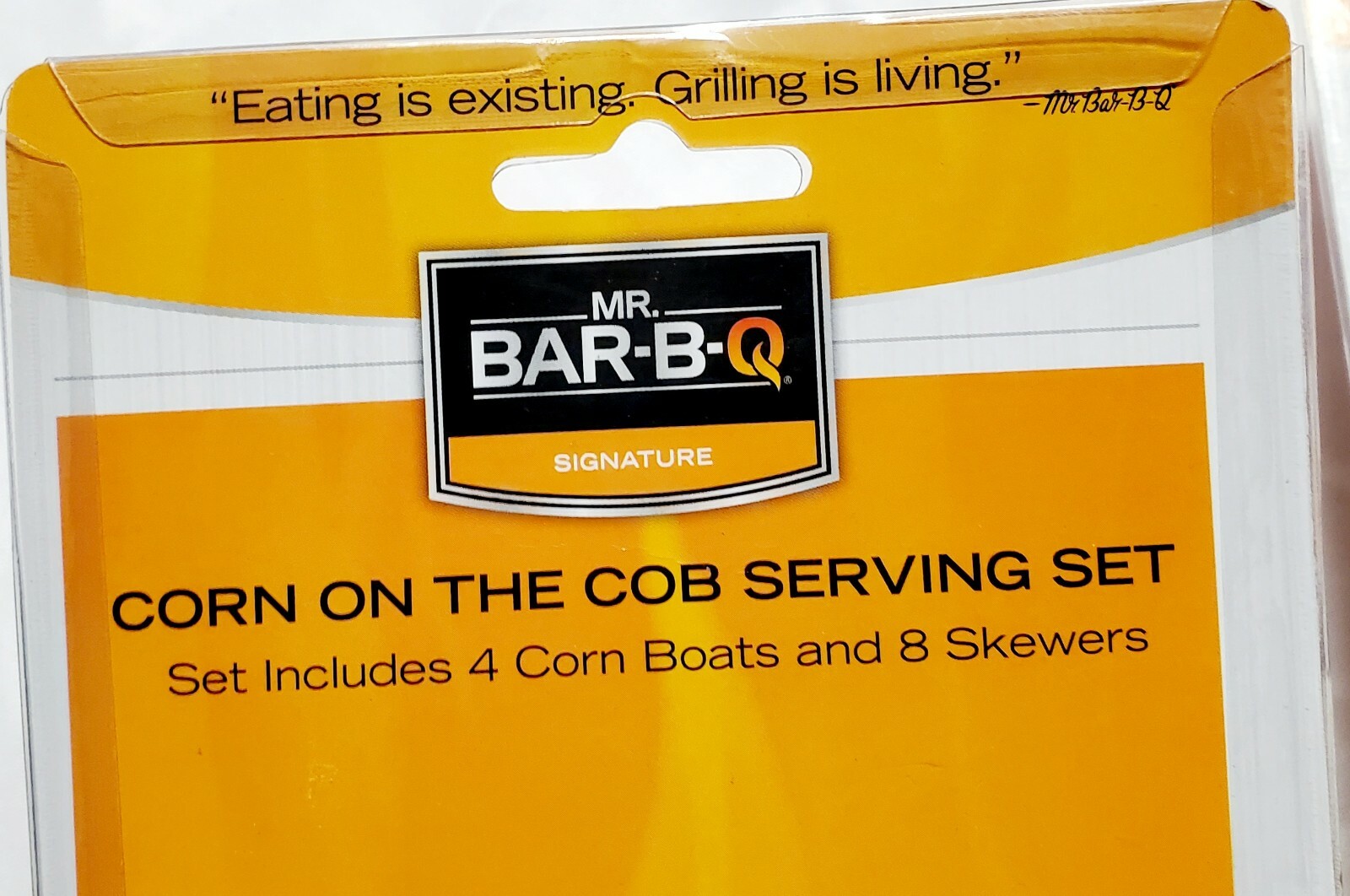 MR. BAR-B-Q CORN ON THE COB SERVING SET 4 BOATS 8 SKEWERS NEW SEALED | eBay