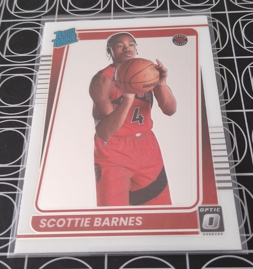 SCOTTIE BARNES TORONTO RAPTORS 2021-22 PANINI DONRUSS OPTIC RATED ...