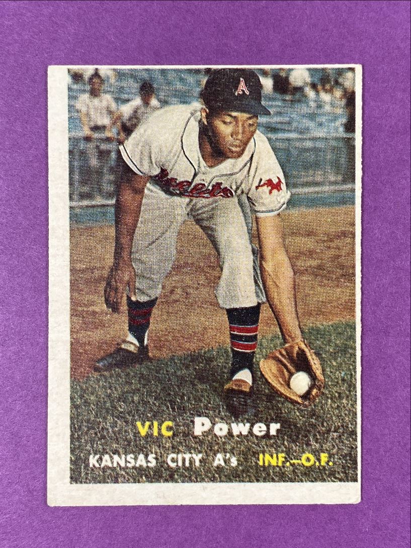 1957 Topps #167 Vic Power LOW GRADE Kansas City Athletics | eBay