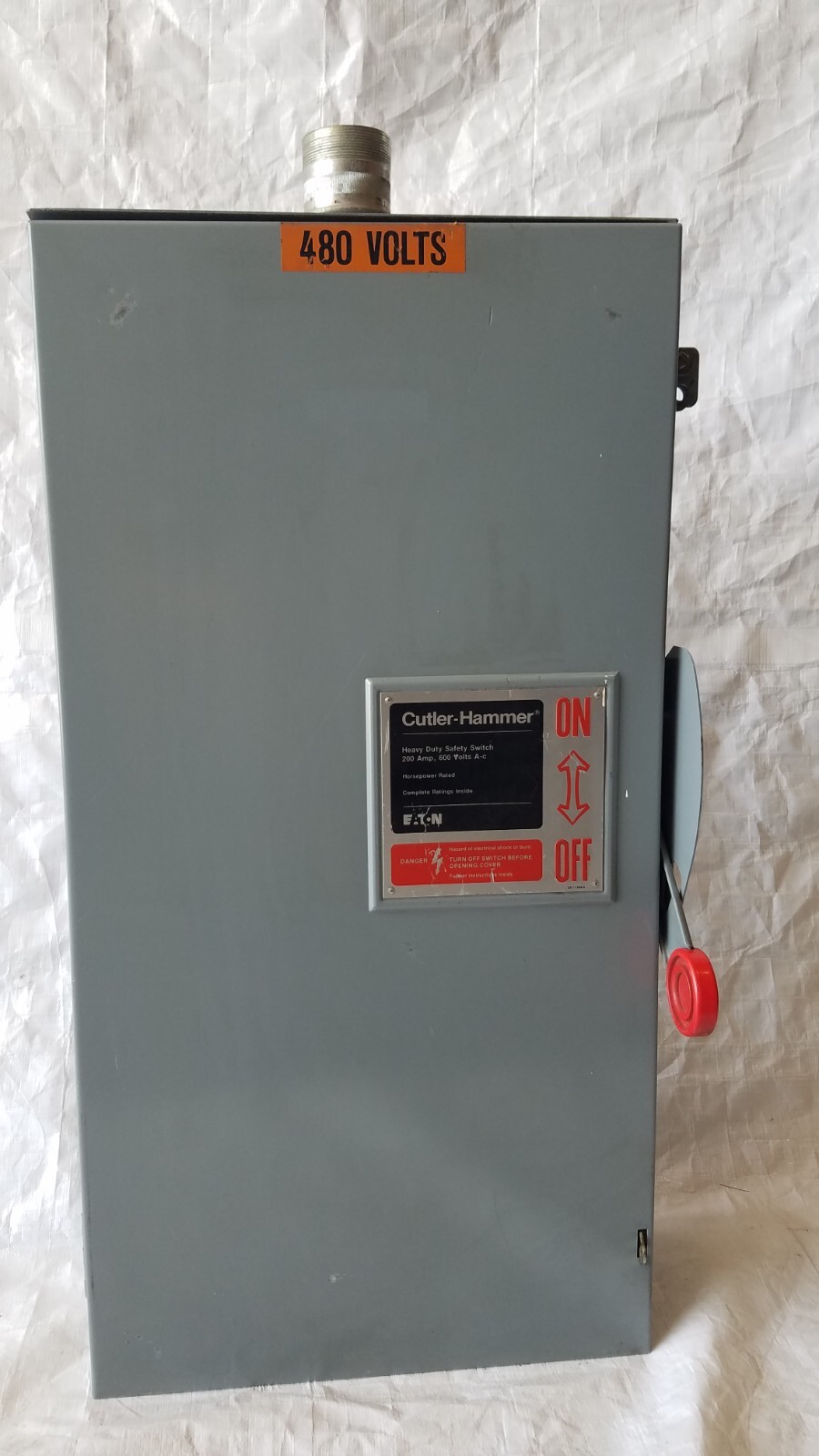 DH364FRK Eaton Fusible Disconnect 200A 600V 3P Nema 3R Outdoor | eBay