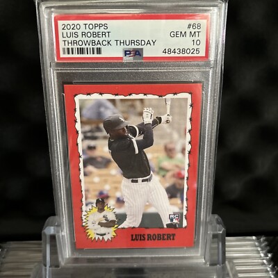 Luis Robert 2020 TOPPS THROWBACK THURSDAY TBT 1985 Rambo #68 PSA 10 GEM MINT | eBay