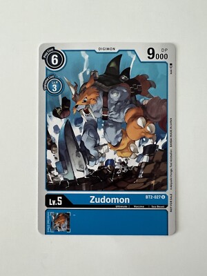 DIGIMON Card Game Zudomon BT2-027 U Official Tournament Pack 3 Single Card NM | eBay