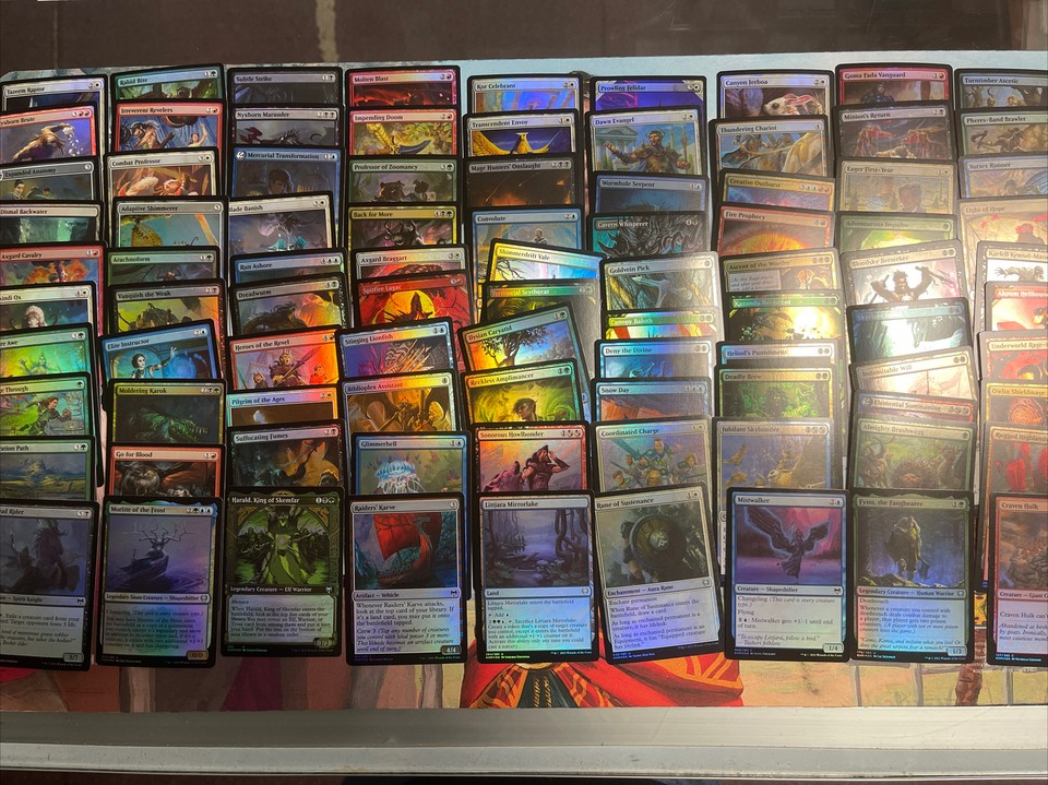 100 Assorted Foil Common Uncommon Card Lot MAGIC THE GATHERING MTG bulk ...