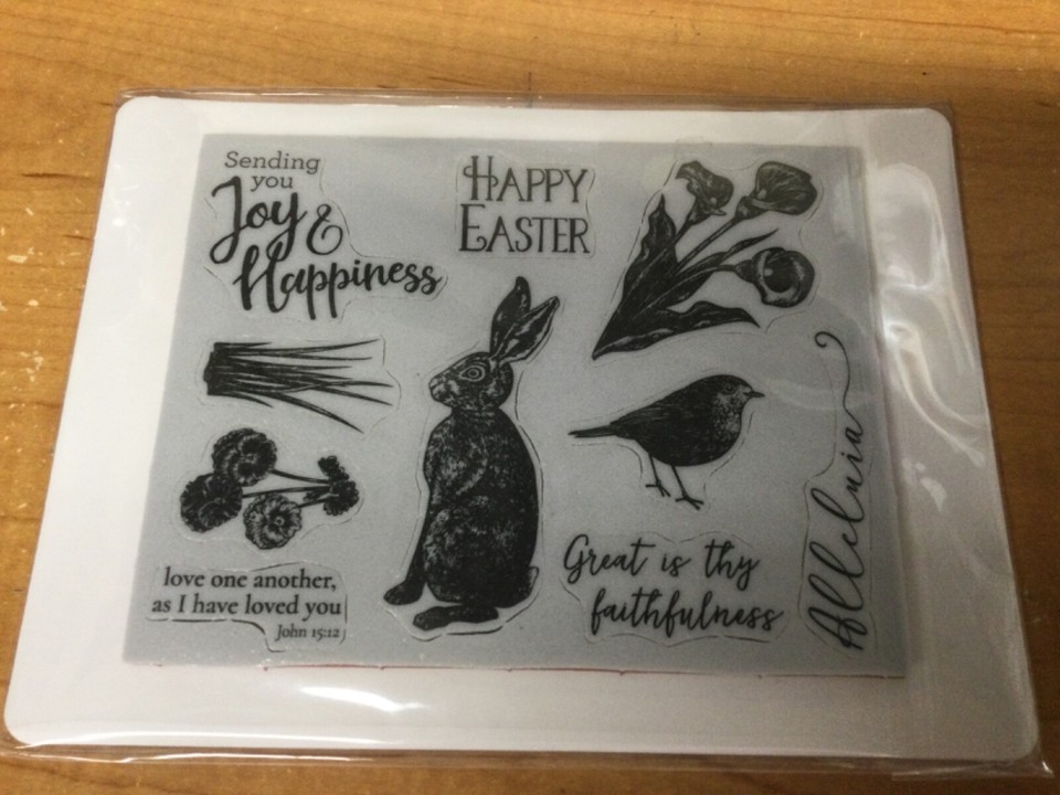 FSJ FAITHFULNESS BUNNIES, BIRDS, rubber stamp set of 10 | eBay