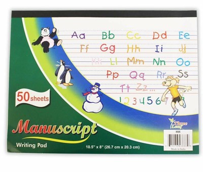 50 Sheet Pad Of Manuscript Writing Paper (Pack of: 2) - HK-46872-Z02 | eBay