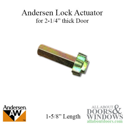 Andersen Patio Door Lock Actuator Frenchwood Hinged and Outswing 2-1/4 ...
