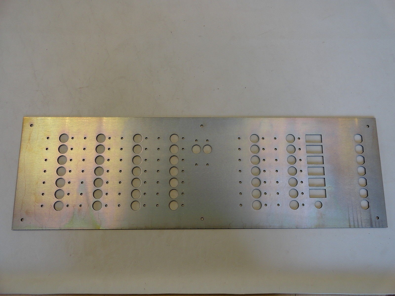 BRUNSWICK ALUMINUM BLANK BREAKER PANEL 24 1/2" X 7 1/2" BLACK & RED ...