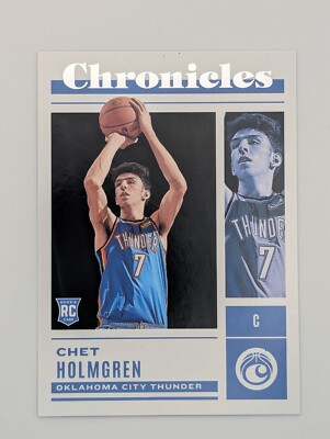 2022-23 Panini Chronicles Basketball 49 Chet Holmgren Rookie Base Card ...