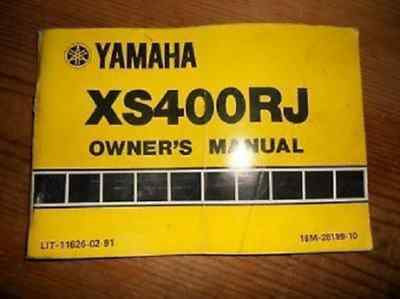 Yamaha Owners Manual 1983 XS400 RJ XS400RJ LIT-11626-02-91 | eBay