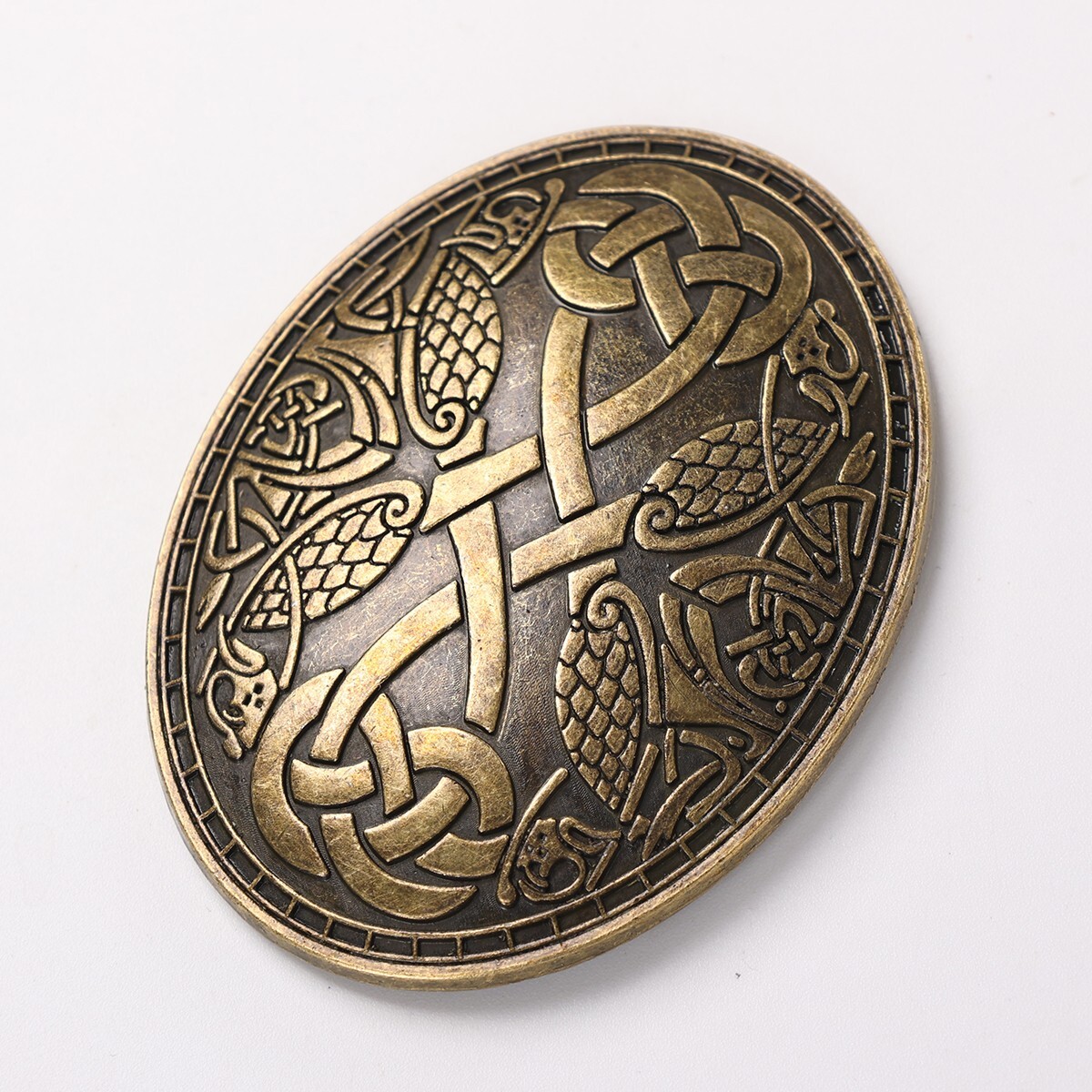 1pair Men's Viking Oval Brooch SCA Nordic Tortoise Brooch Medieval ...