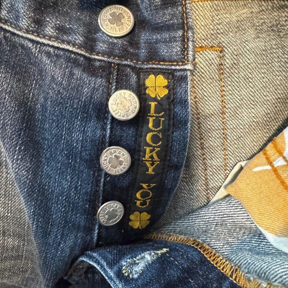 Lucky Brand Dungarees Button Fly Jeans Women's 4 Stretch Cowgirl ...