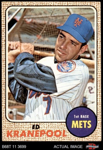 1968 Topps #92 Ed Kranepool Mets 6.5 - EX/MT+ | eBay