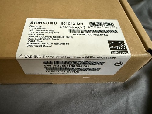 Samsung Chromebook 3 11” Display, Intel Atom x5 E800, 2GB RAM, 16GB SSD ...
