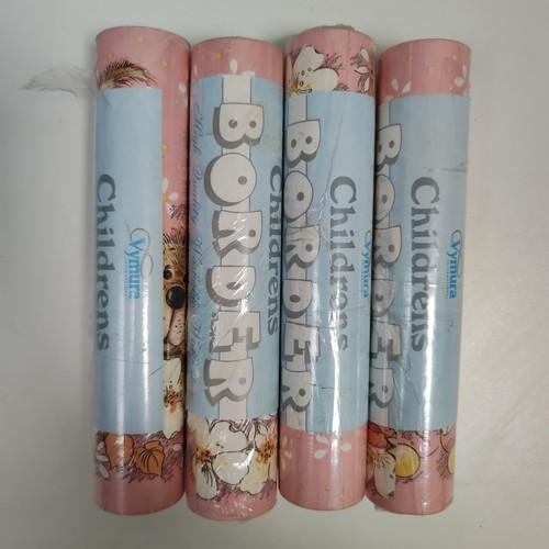 Snatch The Dog pink Wallpaper Border Sue Hall New Sealed x4 rolls ...