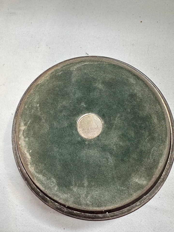 Vintage English Silver Plate Wine Bottle Coaster Alpha Plate Viners of ...