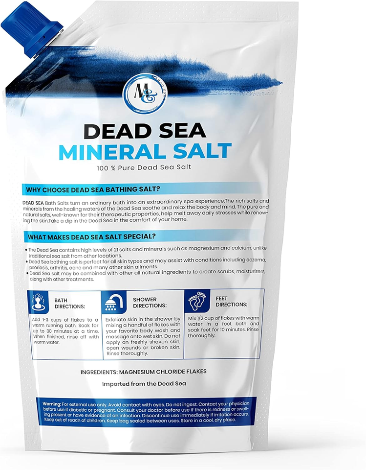 Dead Sea Salts for Soaking, Mineral Salt for Bath, Spa, Shower – More ...