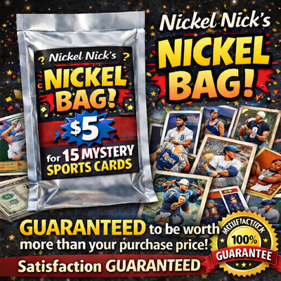 Nickel Nick's Nickel Bag! 15 mystery vintage sports cards for just $5 ...