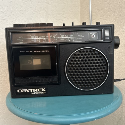 Centrex by Pioneer AM/FM Radio Cassette Player Model RK-113 Black Works ...