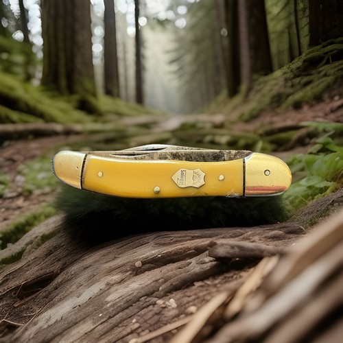 German Eye brand Carl Schlieper Knife. Canoe, Large shield Smooth ...