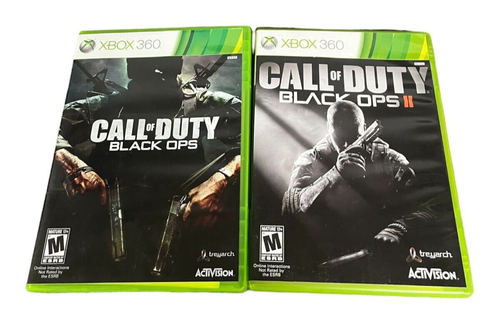 Microsoft Xbox 360 CIB Complete Call Of Duty Black Ops 1 + 2 Combo Pack ...