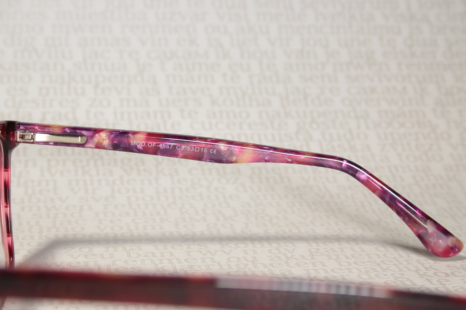 Oversize Style Lush Deep Red Eyeglass Frames Swedish OFFICE OF-4967 ...