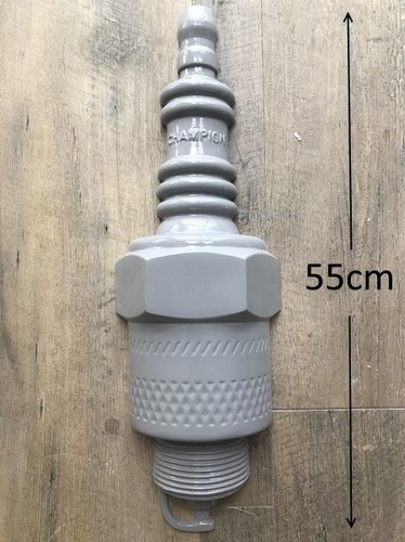 MAN CAVE WALL HANGING SPARK PLUG 55CM TALL LOOKS GREAT WHEN PAINTED ...