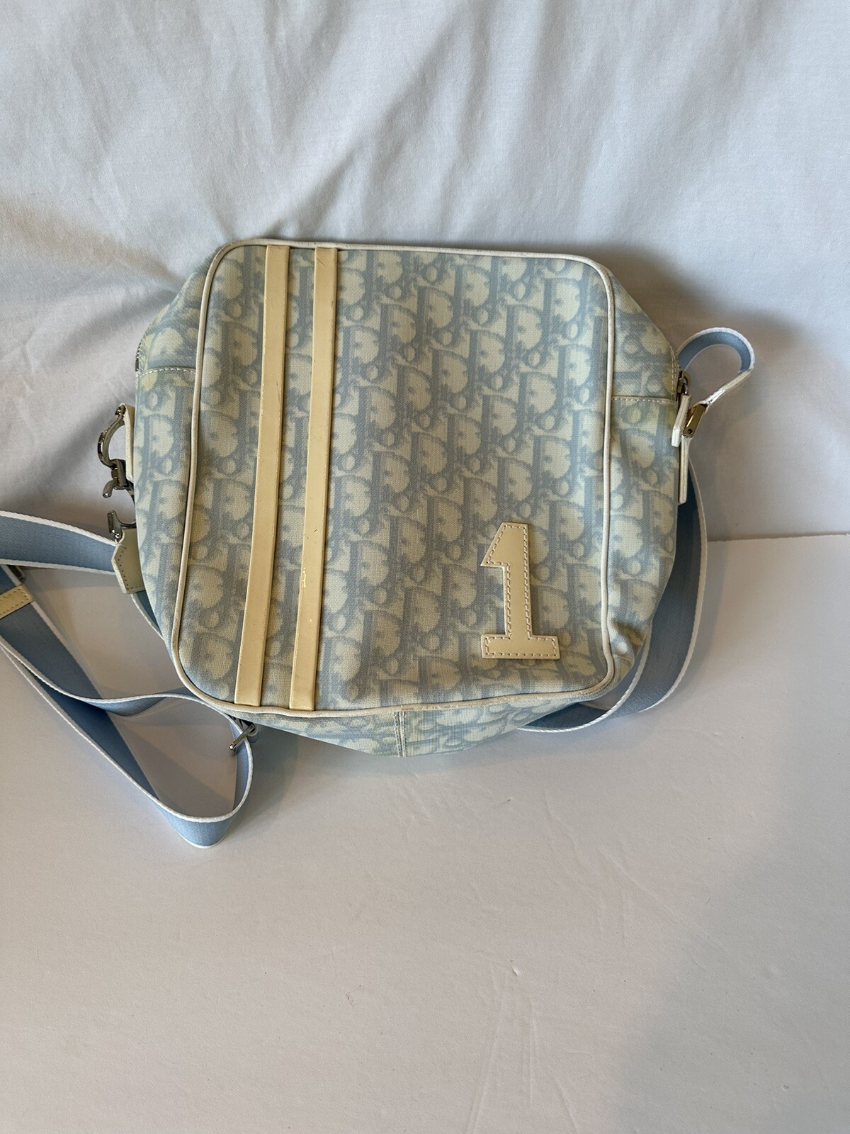 Christian Dior Baby Blue No.1 Messenger Sling Bag - Gem