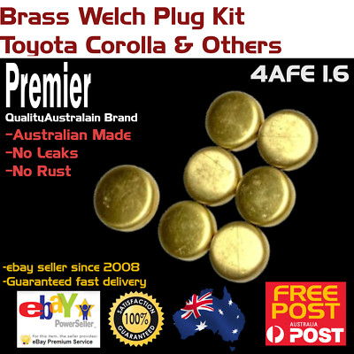 Brass Welch Plug Kit Brass Expansion Welsh Plugs Fits Toyota 4AFE 1.6 ...