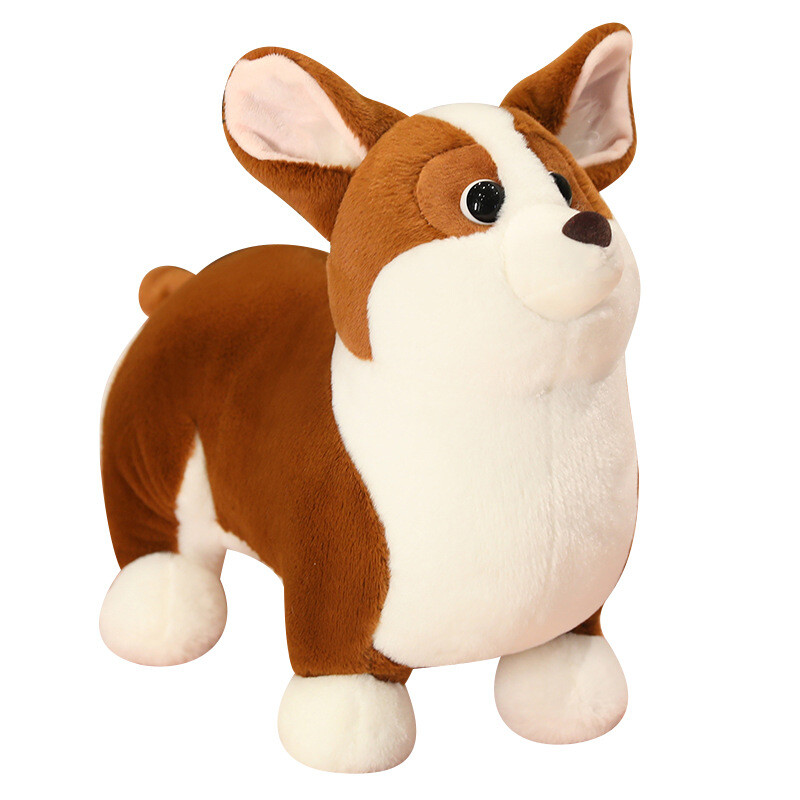 Cute Plush Corgi Dog Toy Soft And Huggable Stuffed Animal For Kids And ...