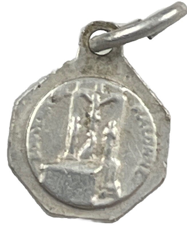 Vintage Catholic Mutien Marie Malonne Tiny Blue Enamel Religious Medal ...