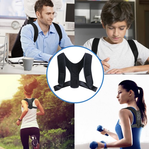 True Fit Posture Corrector Belt Adjustable Back Brace Straightener For ...