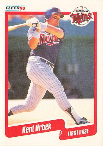 1990 Fleer #378 Kent Hrbek Minnesota Twins | eBay