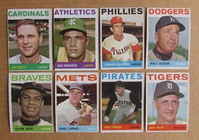 1964 TOPPS BASEBALL CARDS #1-275 SINGLES COMPLETE YOUR SET U-PICK ...