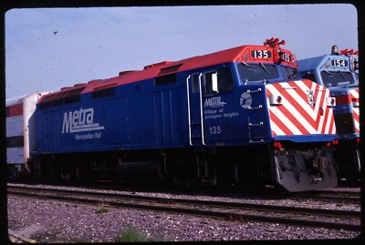 Original Rail Slide - Metra RTA 135 W Chicago IL 5-27-1990 | eBay
