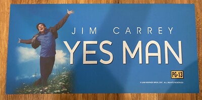 🌟 Yes Man - Jim Carrey - Movie Theater Mylar / Poster - 6x13 | eBay