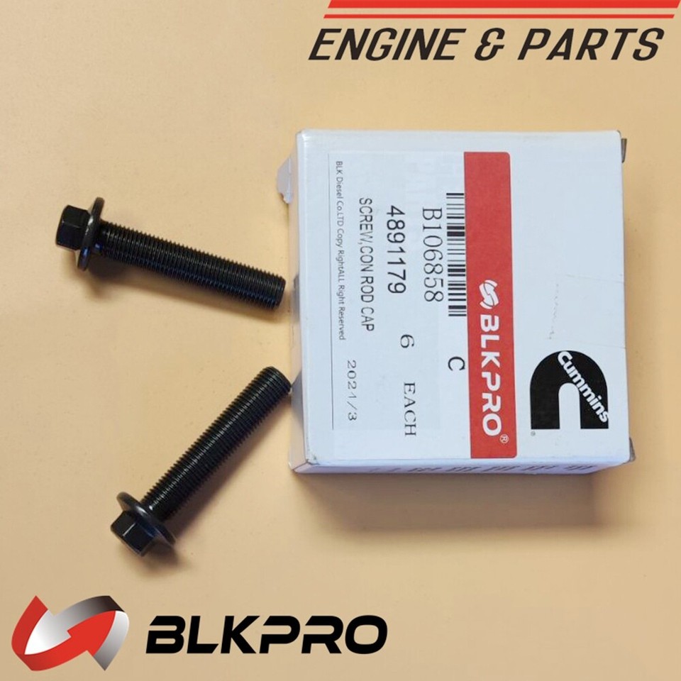 2* OEM DCEC CON ROD Bolts CAP Screw Fit Dodge Cummins 89-19 5.9L 6.7L ...