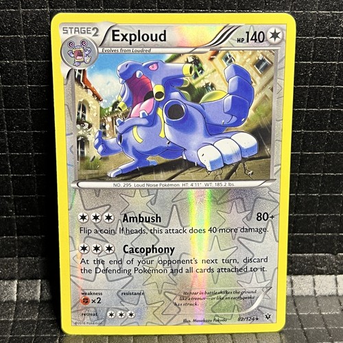 Exploud #82/124 Fates Collide Reverse Holo Rare Pokemon Card | eBay