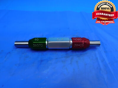 .3937 & .39405 CL X PIN PLUG GAGE GO NO GO .3906 +.0031 UNDERSIZE 25/64 ...